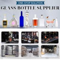 China Customizable Crystal Material Glass Bottle For Vodka Rum Whisky 300ml 500ml 700ml for sale