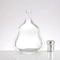 China Custom 500ml 750ml 1000ml Glass Liquor Bottle With Shapes Food Grade Glass For Whisky Vodka Brandy Tequila Gin Rum Spirit for sale