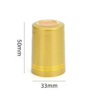 China Wine Liquor Bottle PVC Heat Shrink Capsules With Easy Tear Strip Embossed Logo for sale