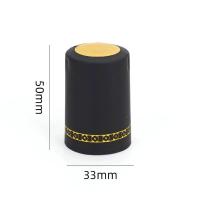 China Wine Liquor Bottle PVC Heat Shrink Capsules With Easy Tear Strip Embossed Logo for sale