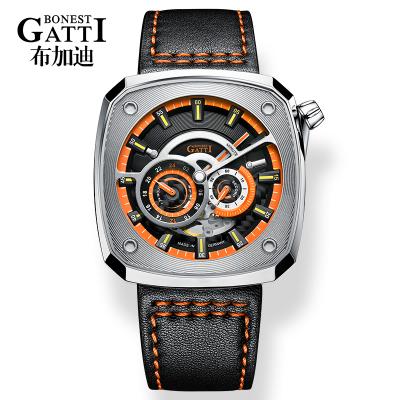 China Fashion Waterproof Automatic Mechanical Luxury Men's Stainless Steel Watch Case Watch for sale