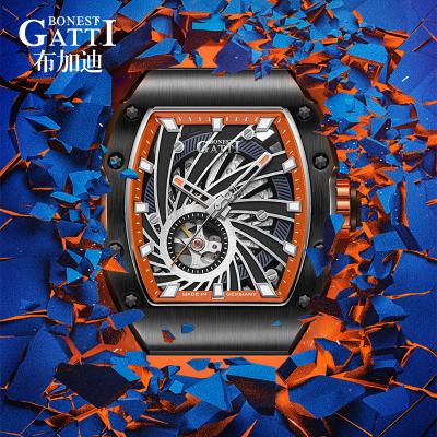 China BONEST GATTI Water Resistant Watch Waterproof Sport Men Fashion Stainless Steel Case Automatic Mechanical Watch for sale