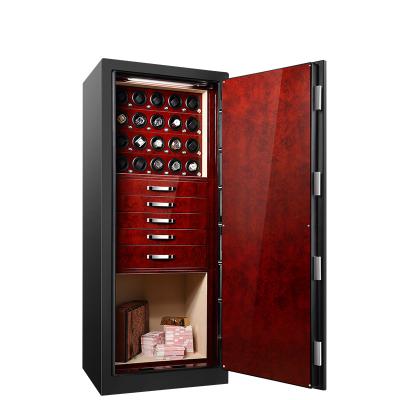 China Customizable High Quality Luxury Luxury Watch Winder Case Box Jewelry Luxuy Melancy Watch Safe Box For Watches for sale