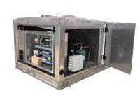 China CE Heat Pump Package Unit , 10 Ton Rooftop Unit Stainless Steel Frame for sale