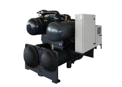 China R22 Falling Film Evaporator Semi Hermetic Hvac Chiller Plant Screw Chiller for sale