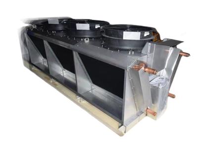 China Ethylene Glycol   V Type Air Dry Coolers With Ziehl Abegg Axial Fans for sale