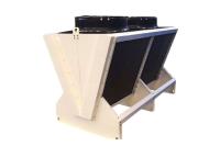 China Aluminum Fin V Type Dry Cooler Air Condenser For Datacentre  Server for sale