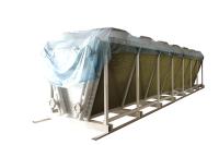 China Gold Fin Adiabatic Dry Cooler Crypto BTC Cooling System for sale