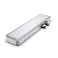 China 8 in 1 dual type-c USB Hub with ports USB-A HDMI SD card reader for Mackbook pro for sale