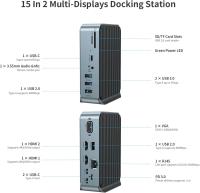 China Hdmi To Usb C Docking Station 100w Maximize Work Potential With Type-C Pd2.0 for sale