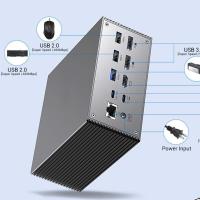 China USB C Docking Station with Smart Heat Dissipation 4K Resolution HDMI Video Output Space for sale