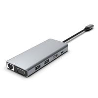 China Usb C Monitor Adapter USB C Docking Station 3 Monitors USB C Hub Laptop Multiport Adapter Dock Dongle for sale