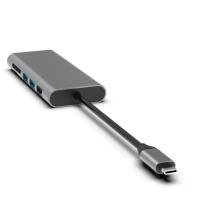 China Silver 10-in-1 USB-C Hub with HDMI USB 3.0 Ethernet 3.5mm Audio Jack for PC and laptop for sale