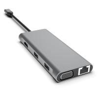 China 12 in 1 USB C Hub Triple Display Docking Station Dual HDMI VGA USB C& A Data Port Dock for sale