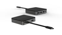 China Square 6 In 1 Dual HD 4K Type C Docks With RJ45 PD 100W SD TF 3xUSB 3.0 Docking Hdmi Hub Usb C A for sale
