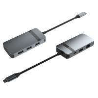 China Hdmi Usb C Hub Multiport Adapter Network Multiport Adapter USB 3.0 Port 6 In 1 for sale