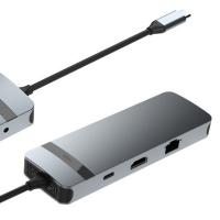 China 9-in-1 USB-C Hub Docking Station with 4K HDMI 100W PD USB 3.0 Card Reader Audio for MacBook for sale