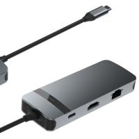 China 8 in 1 Docking Station USB C Hub Plug and Play with 4K HDMI RJ45 for mackbook laptops for sale