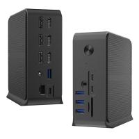 China 12 In 1 USB C HUB Docking Station With Multiple Usb C Ports USB Type C 4K RJ45 VGA USB Hubs Adapter for sale