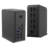 China 12 In 1 USB C HUB Docking Station With Multiple Usb C Ports USB Type C 4K RJ45 VGA USB Hubs Adapter for sale