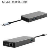 China 9 in 1 Gigabit Ethernet USB C hub adapter with 4K HDMI DP port for Macbook laptop for sale