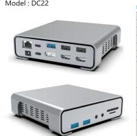 China Hdmi 4K Triple Monitor Docking Station Usb C With Ethernet Port For Macbook Air Laptop for sale