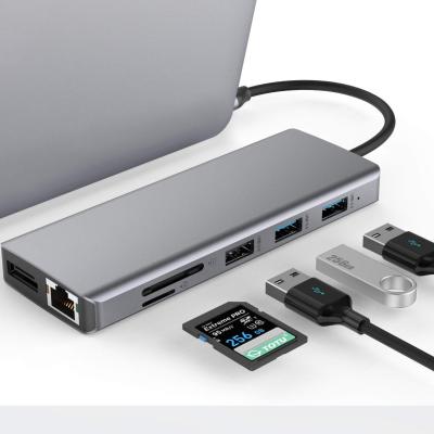China USB A Type C Hdmi Usb Hub With 5Gbps Transfer Speed And Power Supply for sale