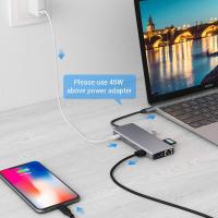 China USB A Type C Hdmi Usb Hub With 5Gbps Transfer Speed And Power Supply for sale