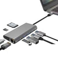 China 10/100/1000 Mbps Ethernet USB C Adapter Compatible with Windows/ MacOS/ Android/ Linux Up To 10Gbps Data Transfer Speed for sale