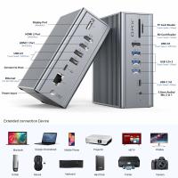 China 16 In 1 Usb C Thunderbolt 3 Docking Station For Macbook Pc Laptop for sale