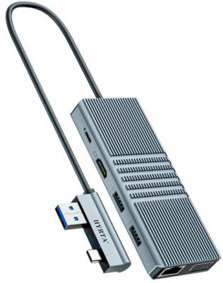 China 11 IN 2 USB C Hub PD 3.0 HDMI Display Link Technology Surface Pro 7 Hub Docking Station for sale