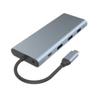 China 6 In 1 Usb C Hub Type C Adapter 4K HDMI 60hz Multiport Card Reader USB3.0 TF PD SD Reader for sale