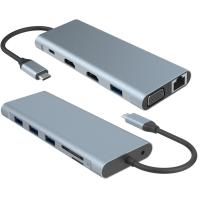 China 11-in-1 USB Type C Multifunctional Hub Adapter For Laptop And Mobile Phone for sale