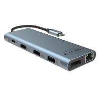 China 6 In 1 Usb C Hub Type C Adapter 4K HDMI 60hz Multiport Card Reader USB3.0 TF PD SD Reader for sale