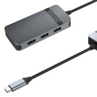 China 4 IN 1HDMI USB UP Usb C Adapter For Laptop Power Enhanced Audio Connectivity for sale