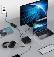 China DisplayLink Docking Station For Macbook Pro Dual Monitors M1/M2 Windows 15 In 1 USB C 3.0 Laptop for sale
