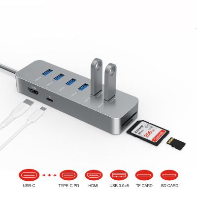 China 10 Port Usb C Hub USB 3.0 Hub With 5Gbps Data Transfer 2ft Extended Cable for sale