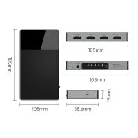 China Black Grey Hdmi 4k Switch Splitter 3 In 1 Out HDMI Switch Remote Support 3D 4K 1080P for sale