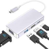 China White Usb C Docking Hub Station Dual Monitor For  Triple 4K 60hz Data Transfer Adapter for sale