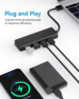 China 4 Port Usb C Hub Adapter USB 3.0 Hub Ultra Slim Portable Data Hub Applicable Data Transfer for sale