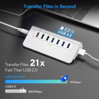 China Up To 10/5Gbps Data Transfer Speed USB-C Connector Hub with CE Certification for sale