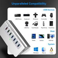 China Usb C Adapter 3.2 Hub Gen 2 USB C To USB Multiport Adapter 30W Power For Laptop for sale
