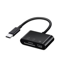 China Macbook USB C SD Card Reader SD Card Adapter Memory Card Reader With SD MicroSD USB 3 Port For Iphone for sale
