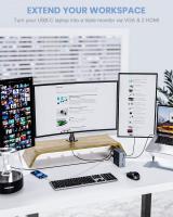 China 16 In 2 USB C Dual Monitor Thunderbolt Dock Triple Display 8 USB C/A Ports Ethernet for sale