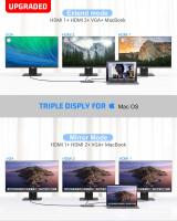China Usb C 11 In 1 Multiport Dock Type C  Triple Usb 3.0 TF Card Type-C Usb-C Laptop for sale