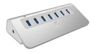 China Convenient Silver USB C Docking Station with Displaylink IC and USB 3.0 Ports for sale