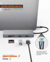 China Usb C Rj45 Adapter 12 In 1 Usb C Hub Type-C To PD HDMI USB3.0 USB2.0 USB-C SD TF for sale