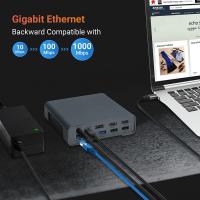 China Docking USB Hub Adapter USB Type-C 4K 60hz Monitor HDMI Ethernet RJ45 Docking Station for sale