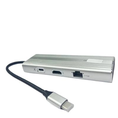 China 5 Port 5 In 1 USB C Hub Docking Station USB-C TO HDMI USB A 3.0 PD 100W for sale