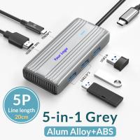 China USB 3.1 10 In 1 Type-C Multiport Docking Station Hub with Gigabit Ethernet and 4K HD HDMI for sale